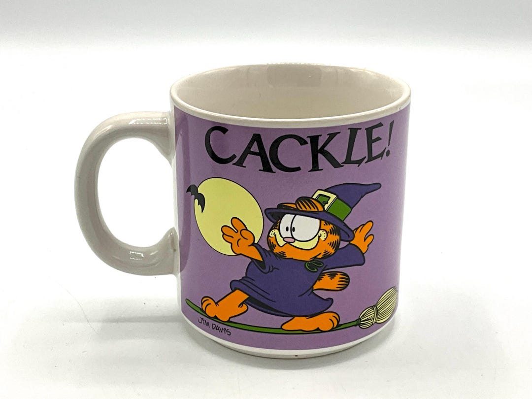 Gorgeous Collectible and Vintage Garfield Mug, Coffee, Cat, Cackle, Bat ...