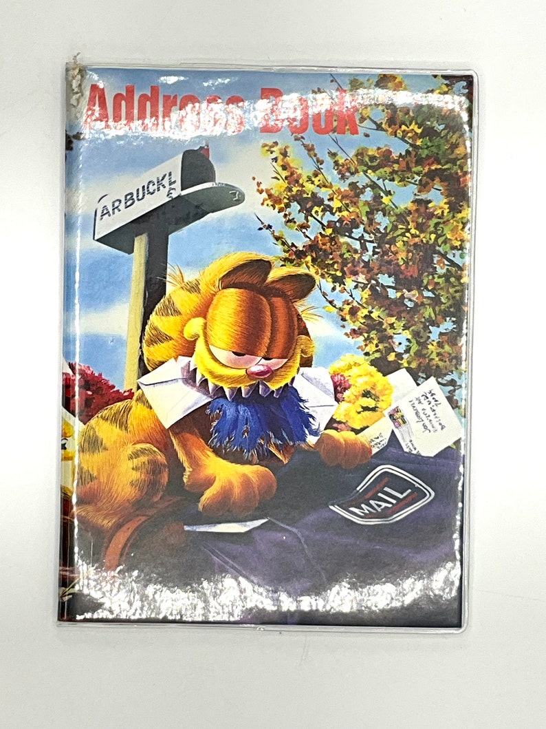 Gorgeous Collectible Vintage Phone Book Garfield, Names and Numbers. - Etsy