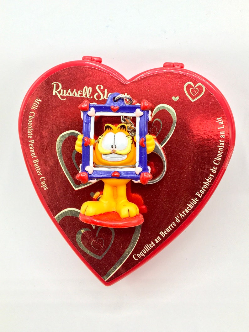 Gorgeous Collectible and Vintage Garfield Keychain With Pictures Frame ...