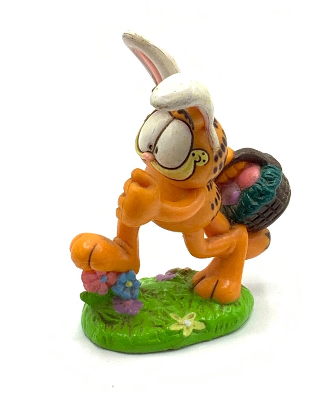 Gorgeous Collectible Garfield as Rabbit With Basket , Figurine. - Etsy