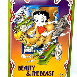 Gorgeous Collectible and Vintage Tin Sign Betty Boop, Metal, Original ...