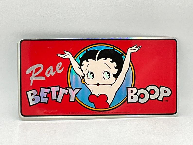 Gorgeous Collectible and Vintage Betty Boop License Rae Plates, Red ...