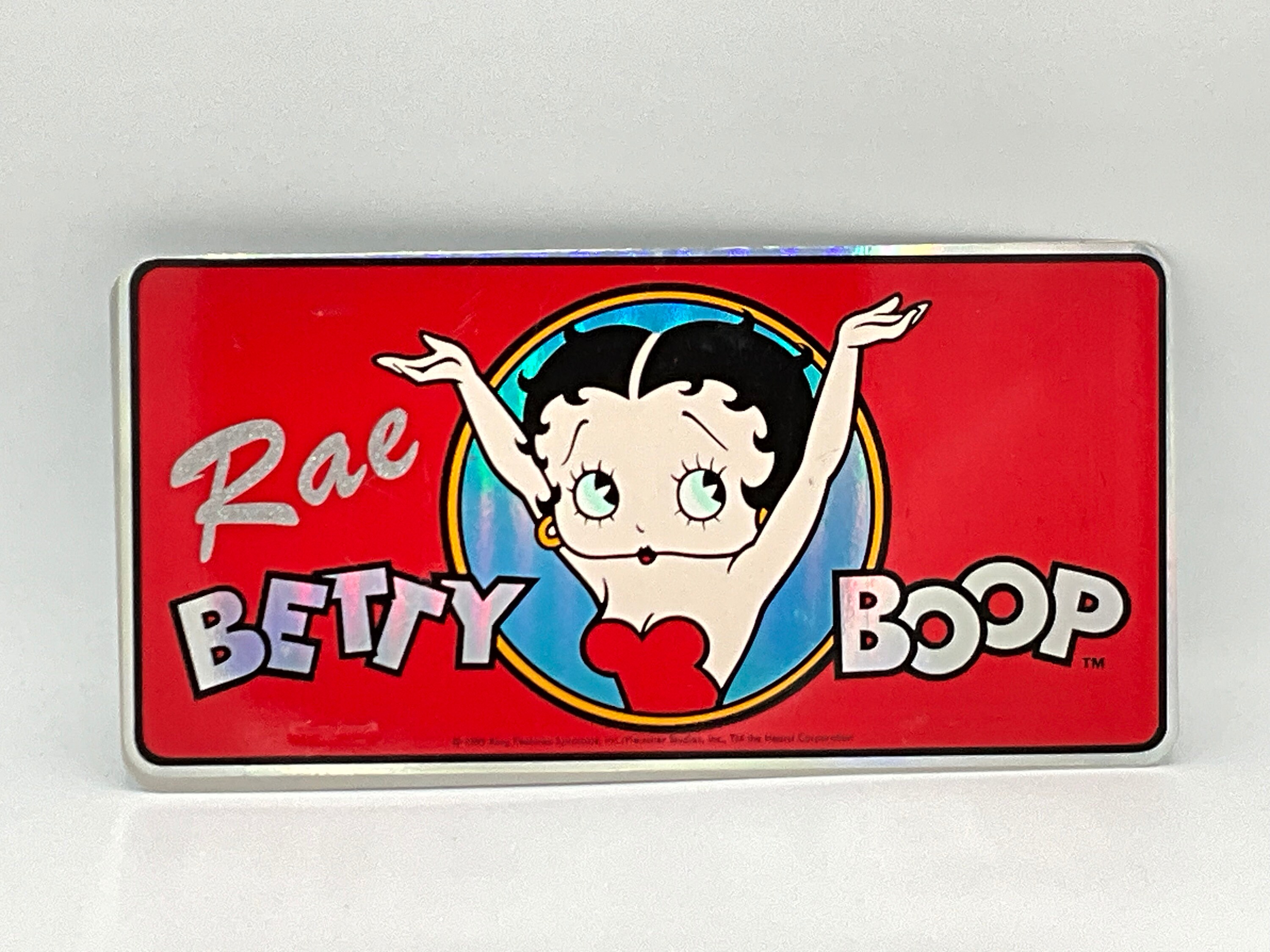 Gorgeous Collectible and Vintage Betty Boop License Rae Plates, Red ...