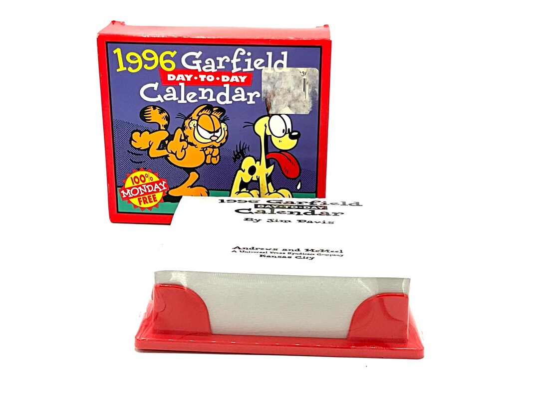 Gorgeous Collectible and Vintage Garfield Calendar, Seal 1996. - Etsy
