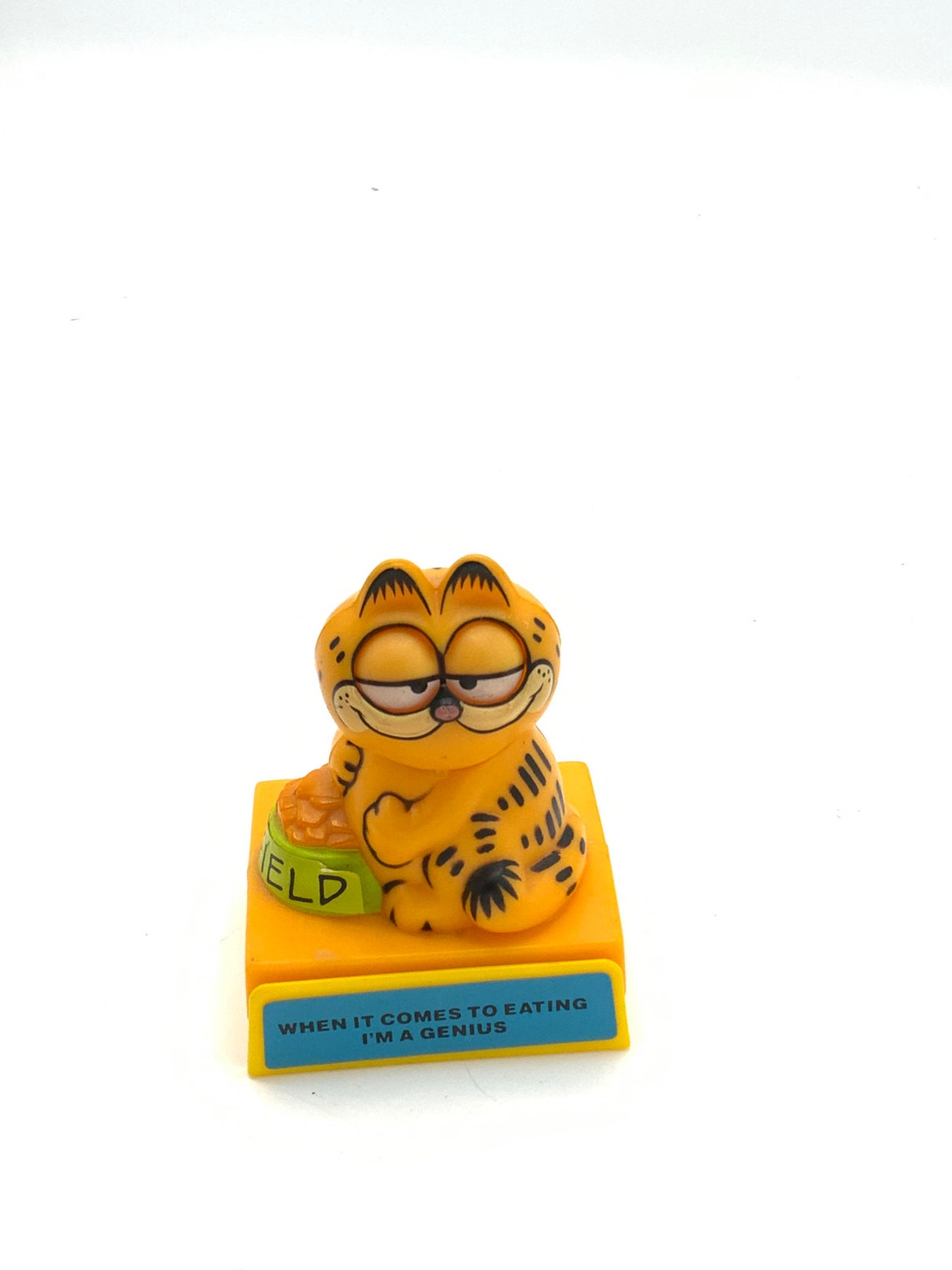 Vintage Garfield Push and Garfield Move His Eyes Figurine - Etsy