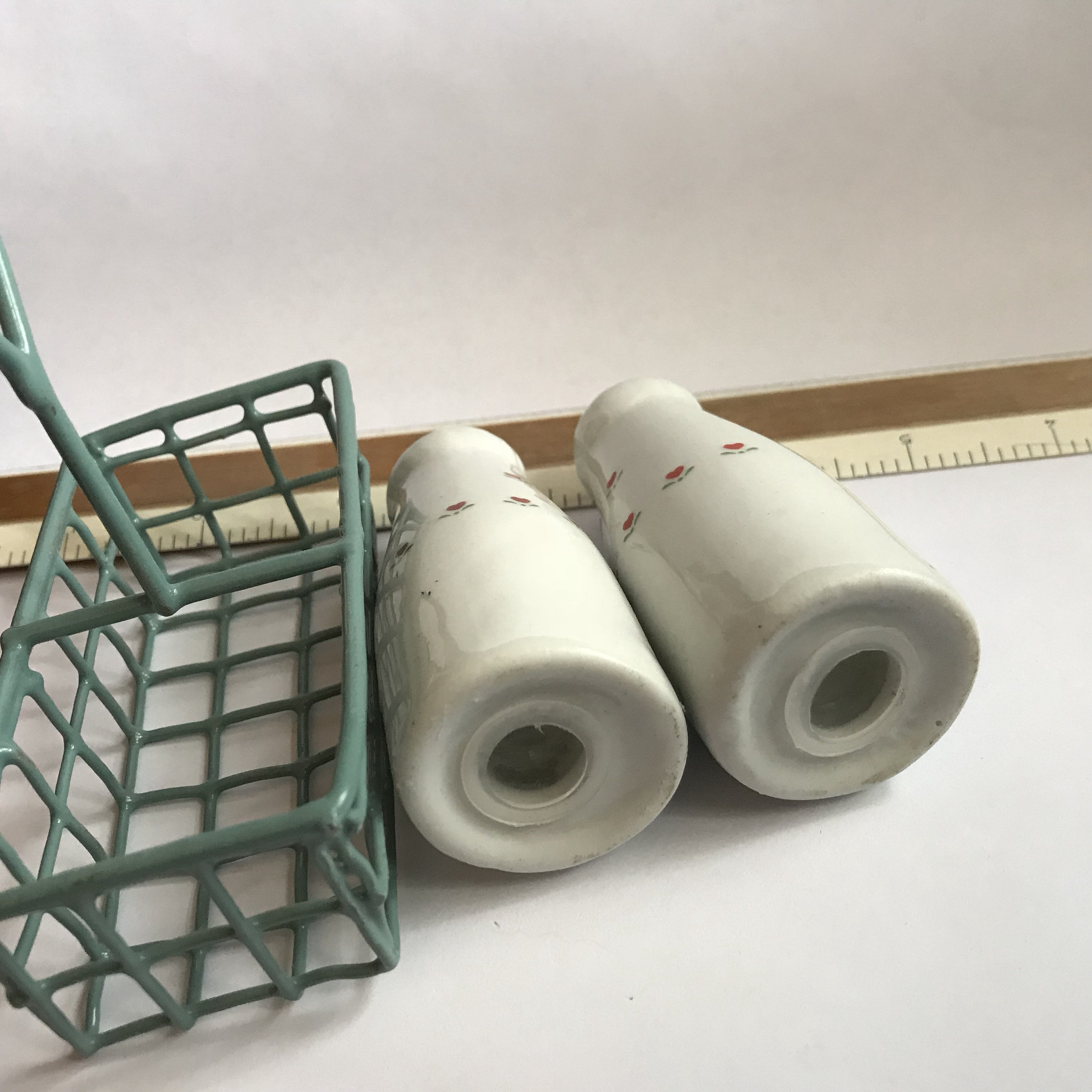 Cows Milk Bottles With Metal Basket - Etsy