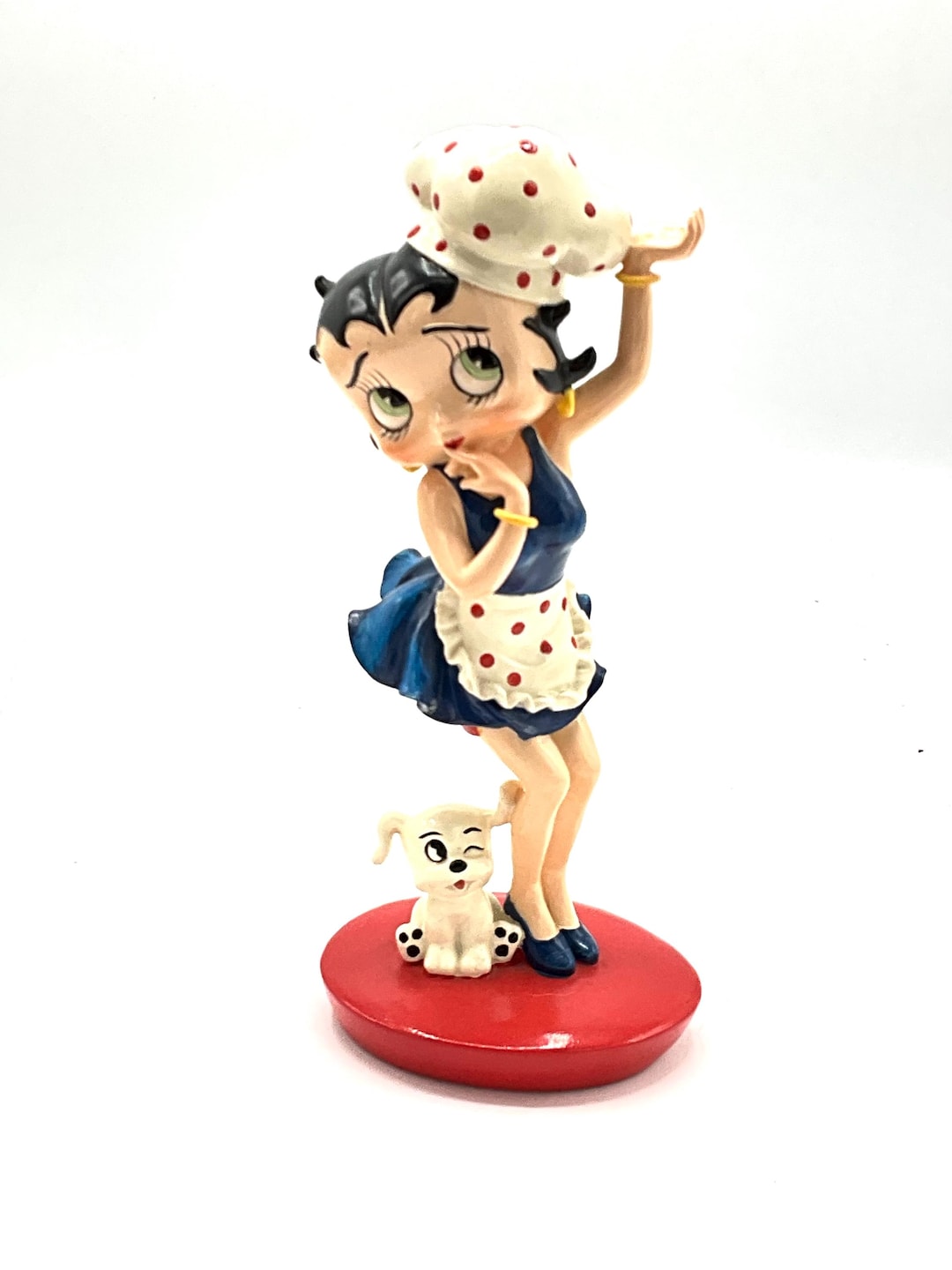 Gorgeous Collectible and Betty Boop Figurine as Chef With Blue Dress ...