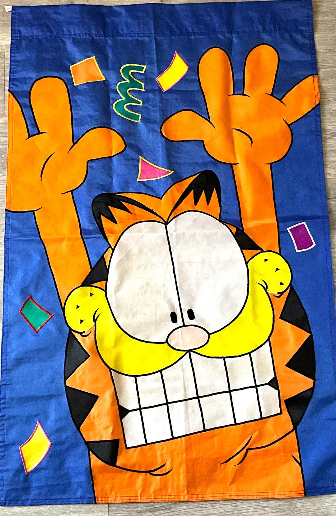 Gorgeous Collectible and Vintage Garfield Yard Flag, Outdoor or Indoor ...