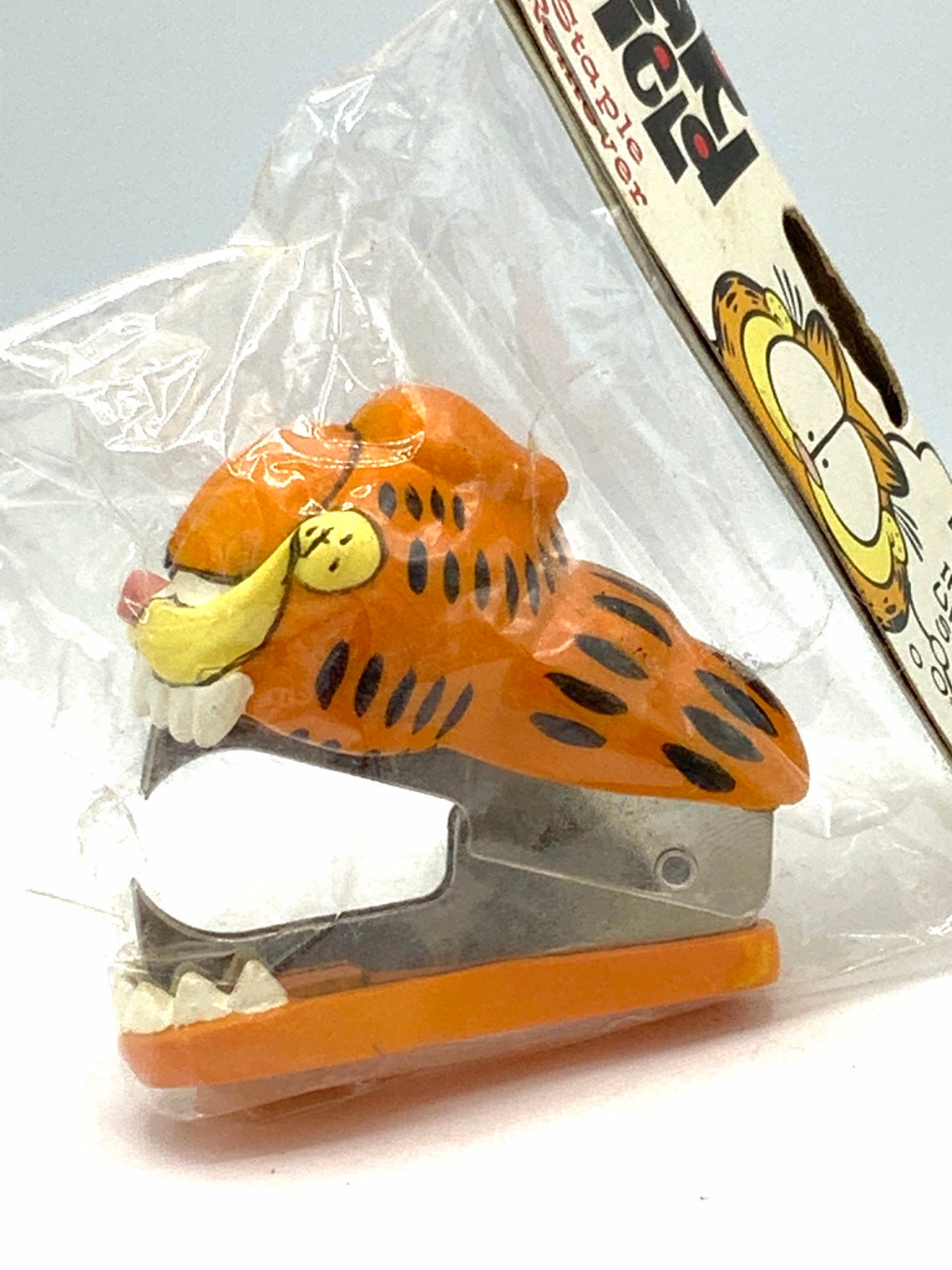 Vintage Garfield Staple Remover Cat Orange. | Etsy