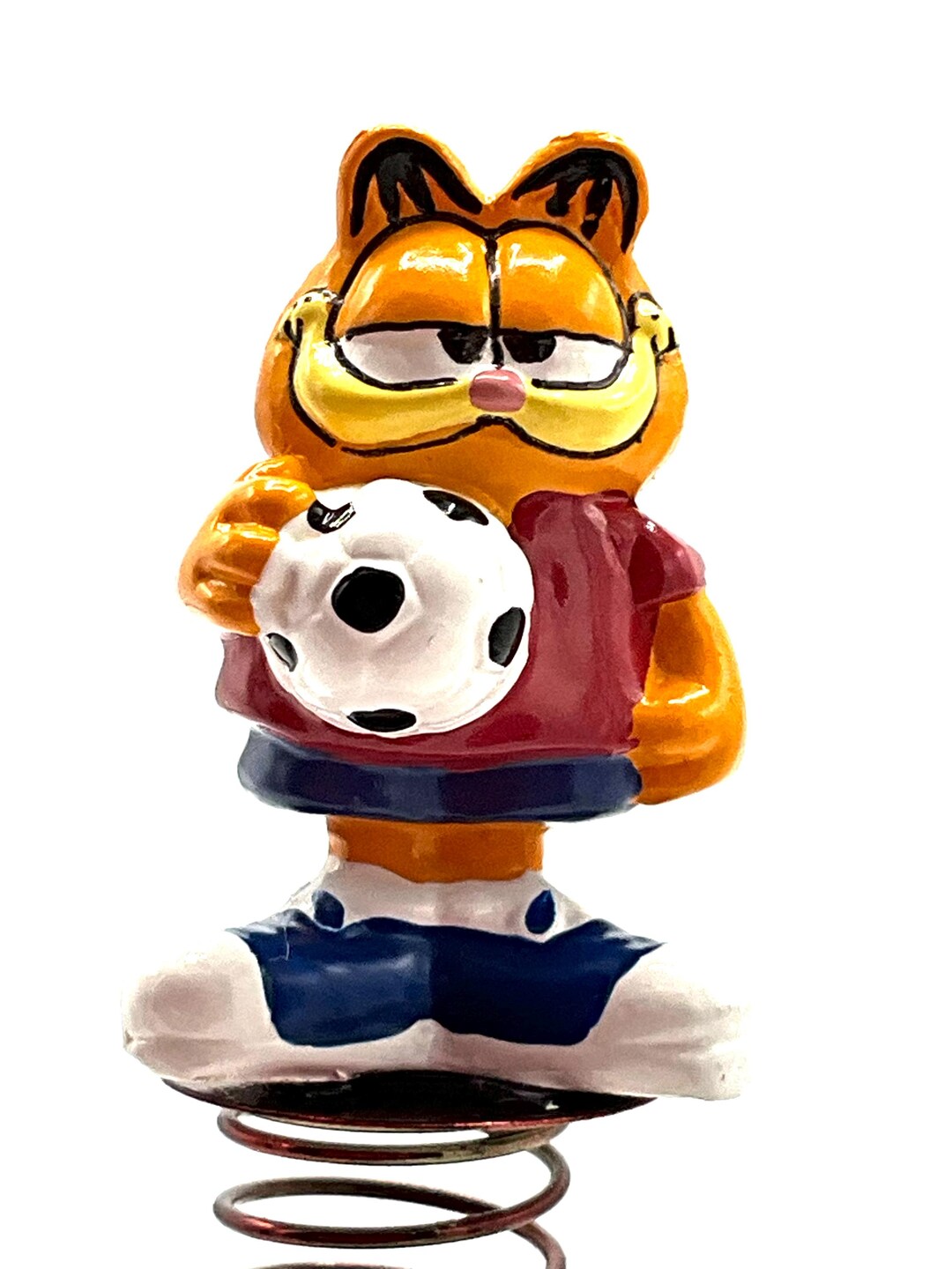 Gorgeous Collectible and Vintage Garfield Toy Playing Soccer, With ...