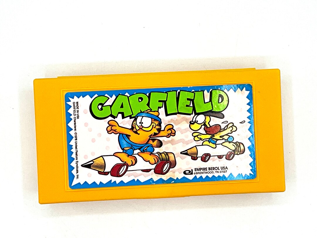 Gorgeous Collectible and Vintage Garfield Pencil Box, Orange. - Etsy