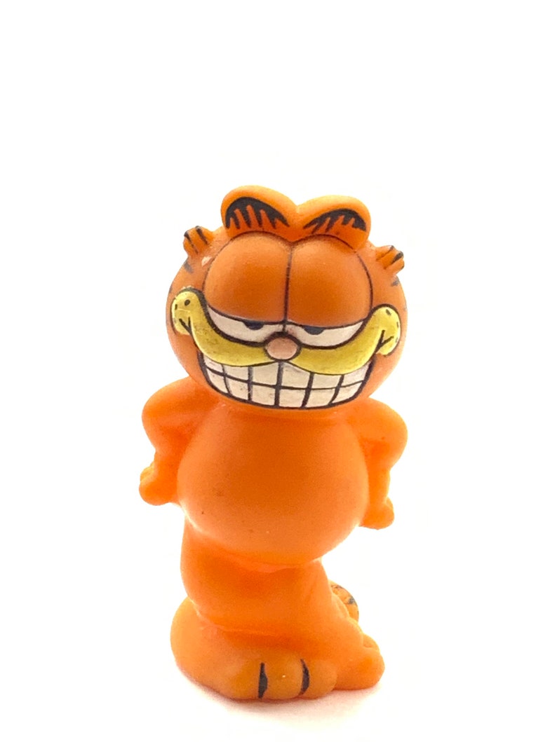 Vintage Mr. Garfield, With a Funny Smile, Figurine, Cat, Orange. - Etsy