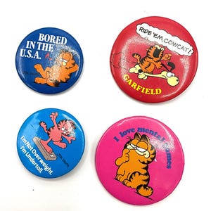 Gorgeous Collectible and Vintage Garfield Pin/ Brooch and Magnet. - Etsy