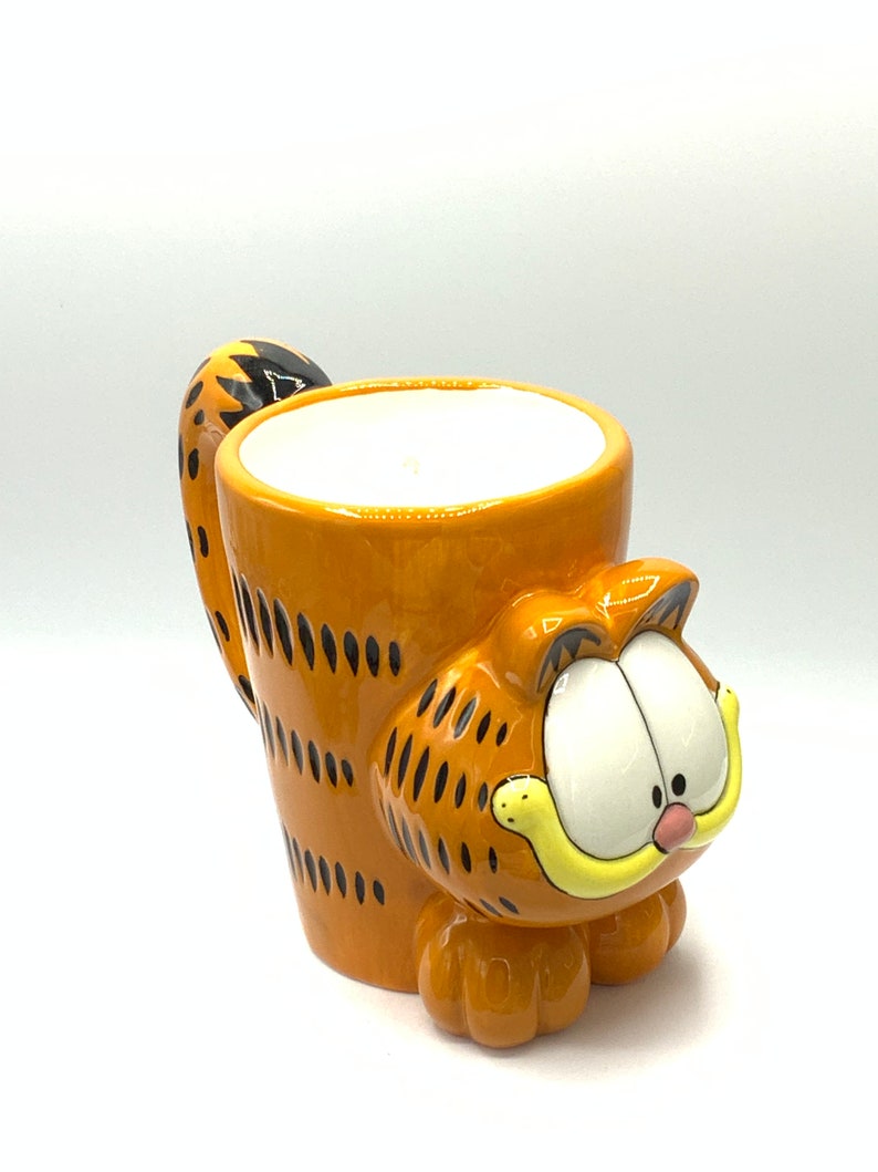 Vintage 3D Garfield Mug With Tail Handle, Collectible Cat Coffee Cup by ...