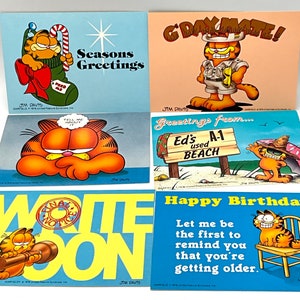 Gorgeous Collectible and Vintage Garfield Post Cards, - Etsy