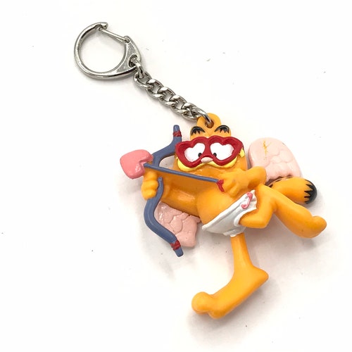 Gorgeous Collectible and Vintage Garfield Keychain With - Etsy