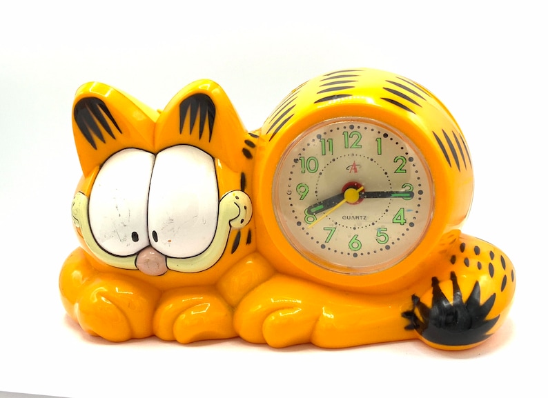 Gorgeous Collectible and Vintage Garfield Clock Alarm Desk - Etsy