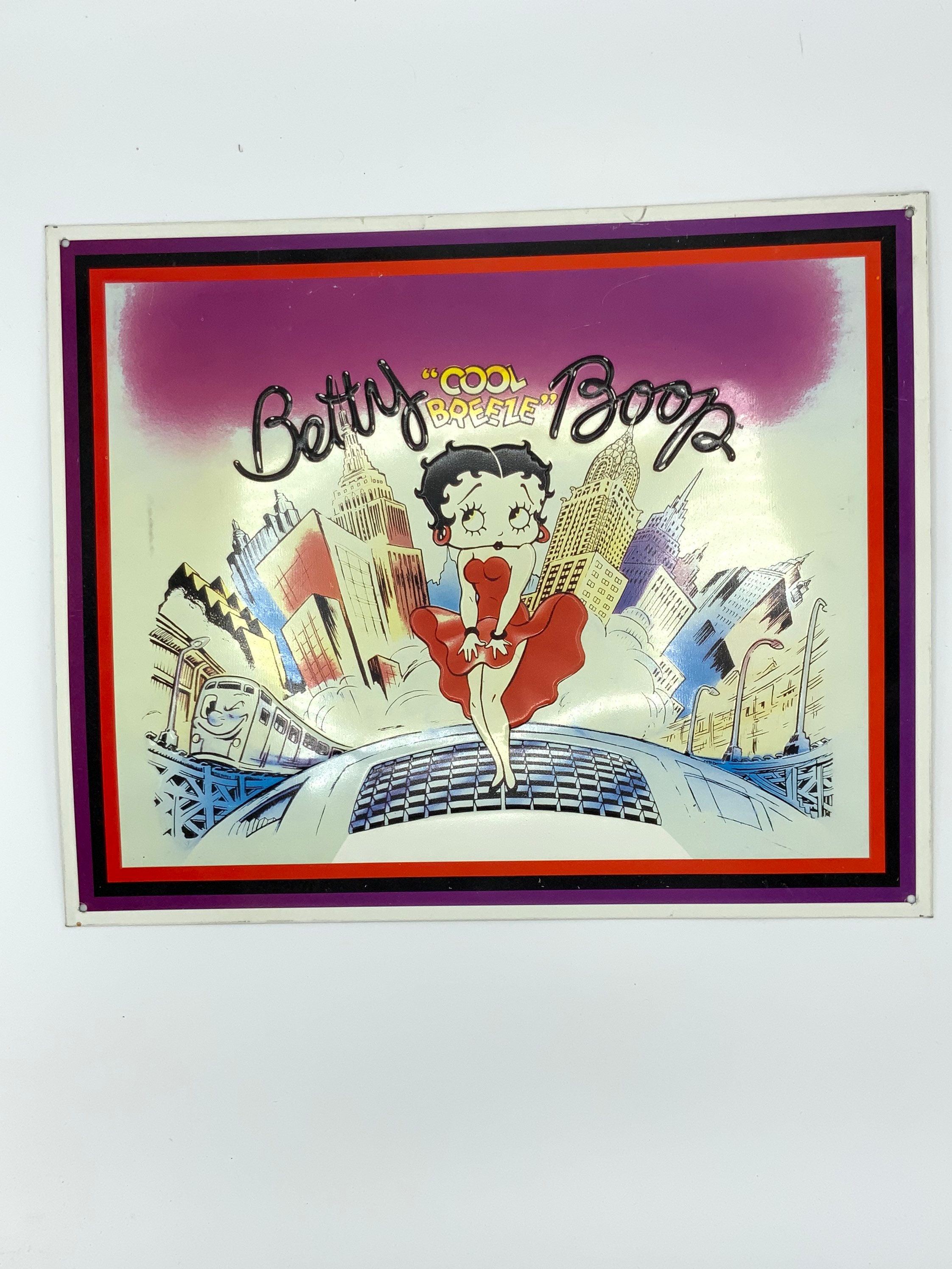 Gorgeous Collectible and Vintage Tin Sign Betty Boop Metal - Etsy