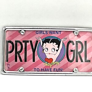 Gorgeous Collectible and Vintage Betty Boop Car Plate With the Frame ...