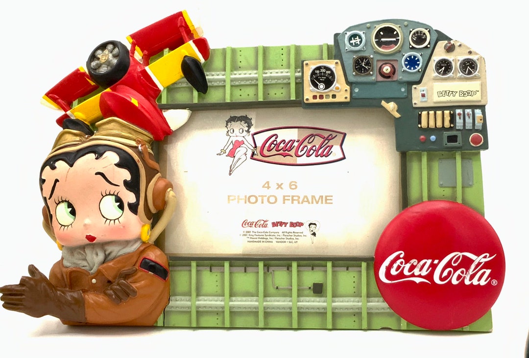 Gorgeous Collectible and Vintage Betty Boop Picture Frame Coca Cola ...