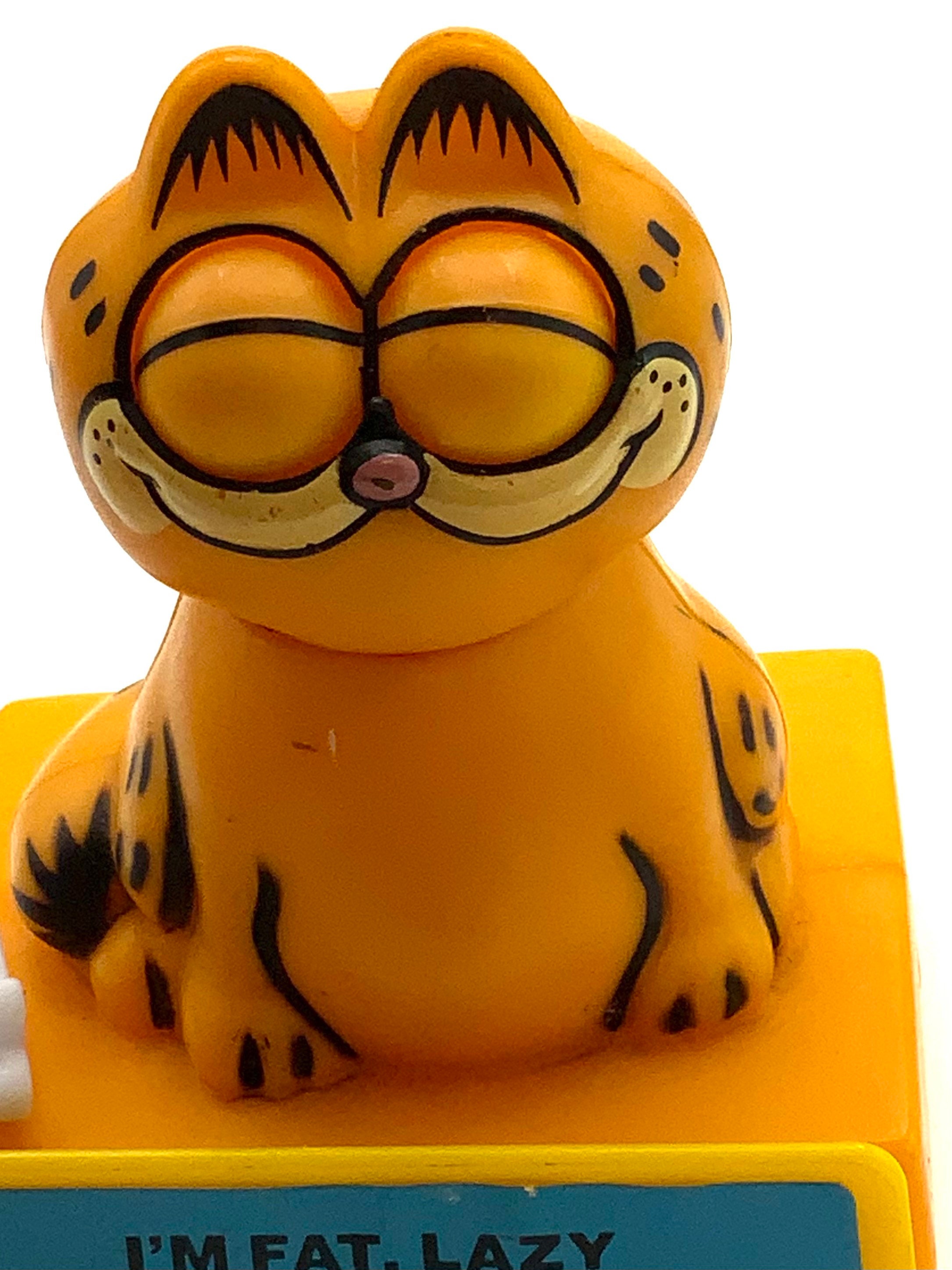 Vintage Garfield push the head and Garfield close the eyes | Etsy