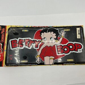 Gorgeous Collectible and Vintage Betty Boop License Plates, Red and ...
