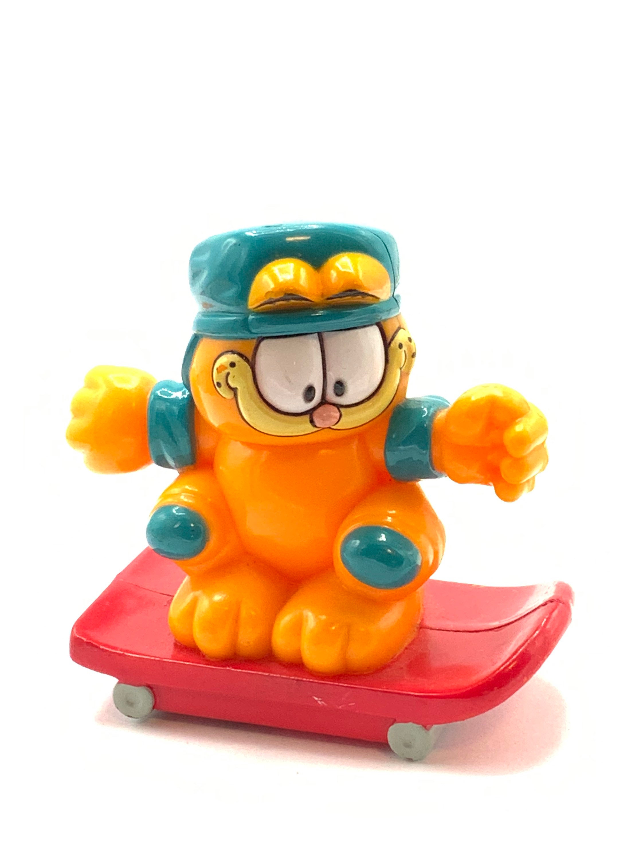 Vintage Garfield Skateboard Figurine Cat Orange. - Etsy