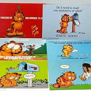 Gorgeous Collectible and Vintage Garfield Post Cards, - Etsy