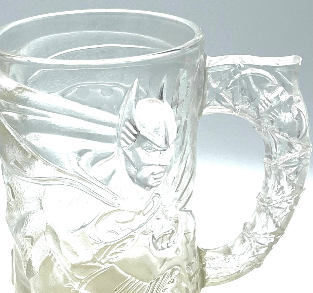 Gorgeous Collectible and Vintage Batman Glass Mug by Mcdonald, DC ...