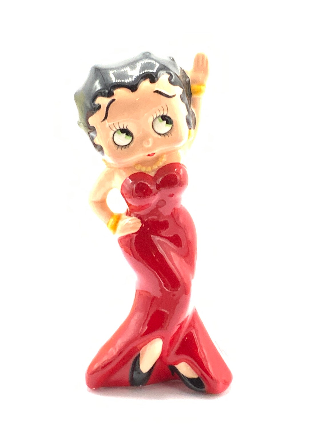 Gorgeous collectible Betty Boop ceramic figurine red dress | Etsy