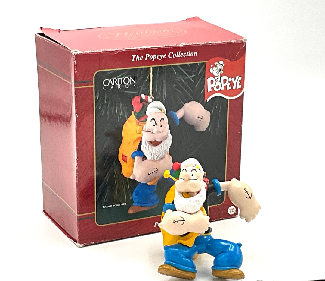 Gorgeous Collectible and Vintage Carlton Popeye Christmas Ornament. - Etsy