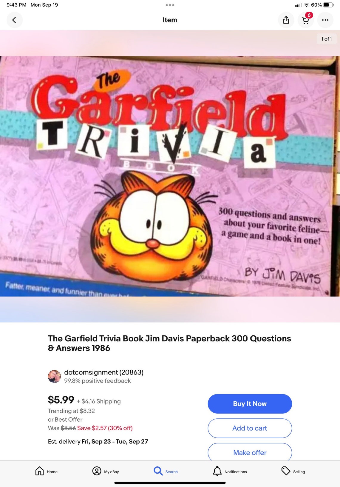 Gorgeous Collectible and Vintage Garfield Trivia Book Jim - Etsy