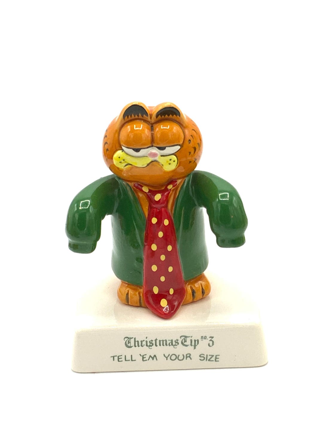 Gorgeous Collectible and Vintage Ceramic Garfield With Oversized Green ...