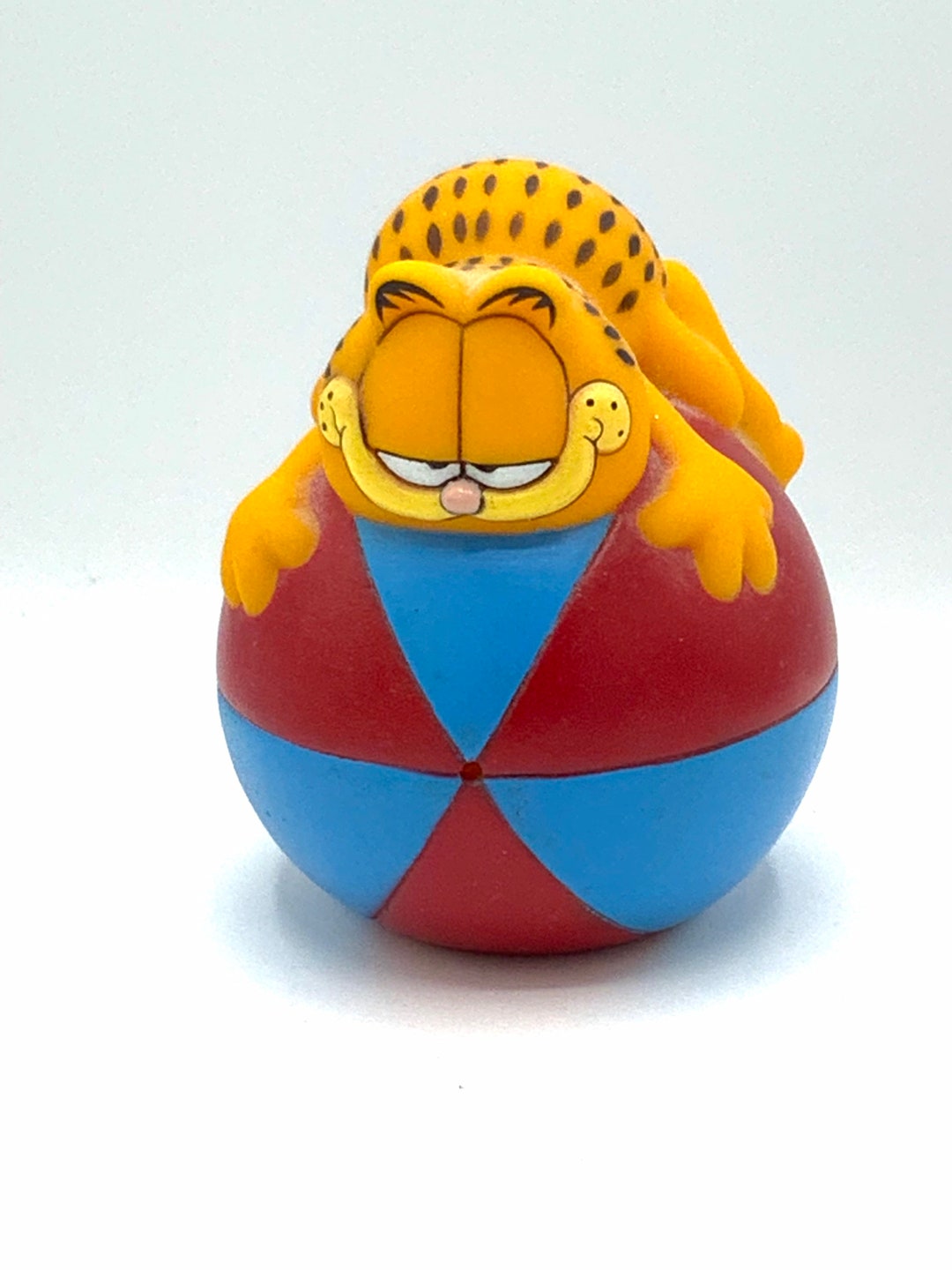 Gorgeous Collectible and Vintage Garfield Relaxing on the Ball, Toy ...