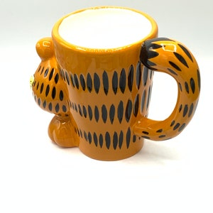 Gorgeous Collectible and Vintage Orange Garfield Coffee Mug, Cat, 3D ...
