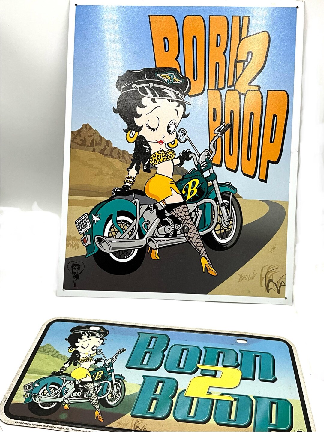 Gorgeous Collectible and Vintage Tin Sign or License Plate Betty Boop ...