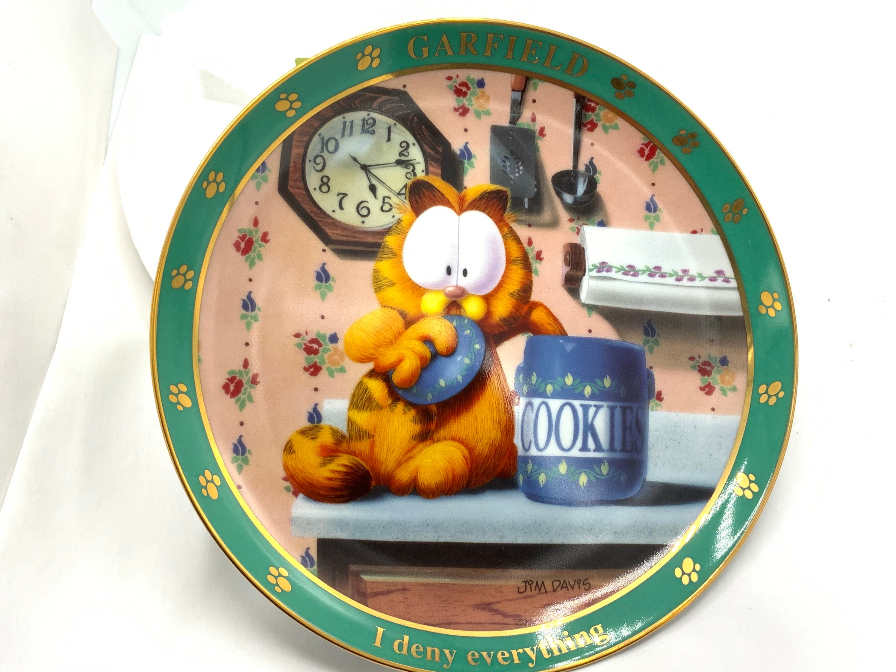 Amazing Garfield Collector Plate I Denied Everything by - Etsy