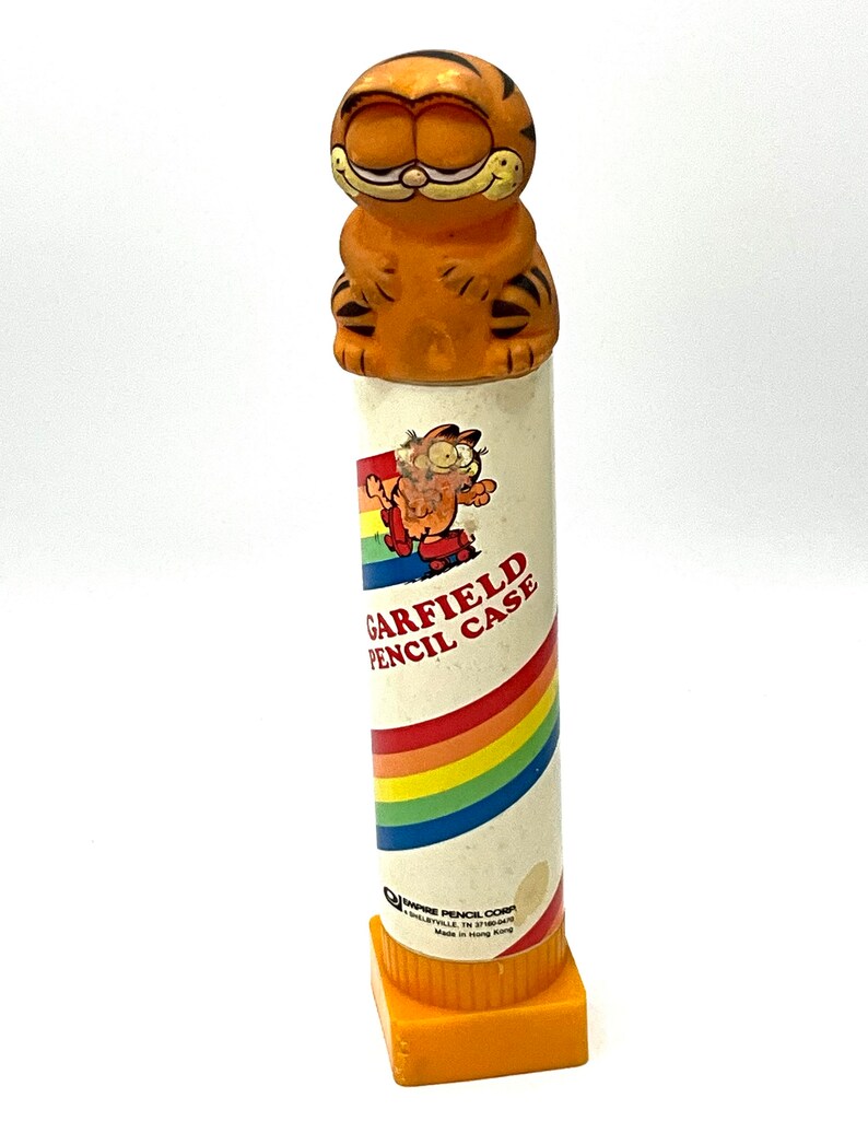 Gorgeous Collectible and Vintage Garfield Pencil Case, Orange, Cat With ...