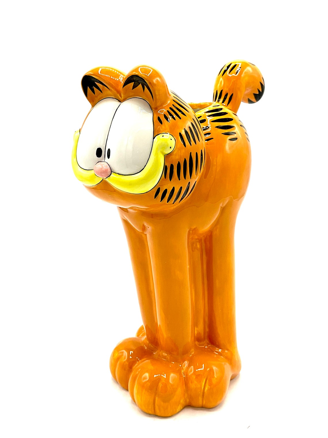 Gorgeous Collectible and Vintage Garfield 3D Vase, Garfield With Long ...