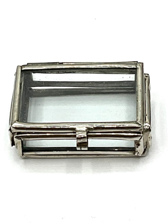 Gorgeous collectible and vintage rectangle glass jewe… - Gem