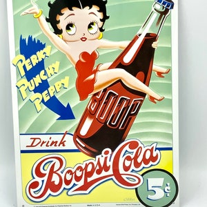 Gorgeous Collectible and Vintage Tin Sign Betty Boop, Metal. - Etsy