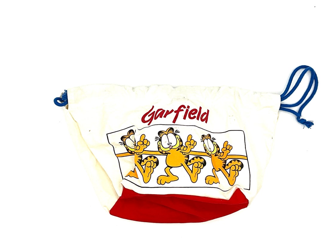 Gorgeous Collectible and Vintage Garfield Material Bag, Garfield. - Etsy