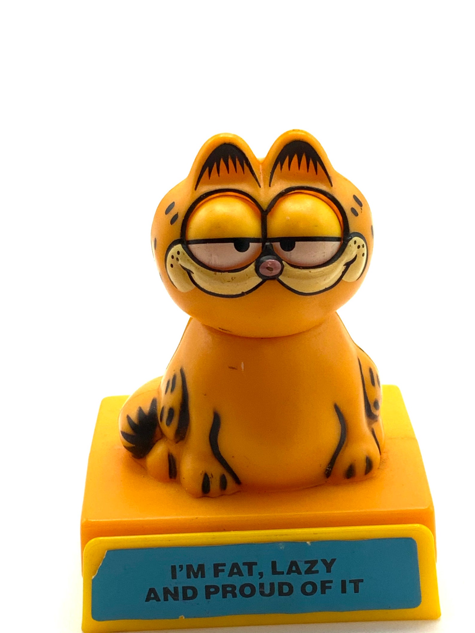Vintage Garfield Push the Head and Garfield Close the Eyes, Figurine ...