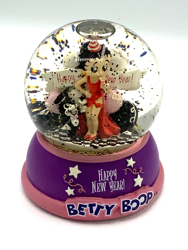 Gorgeous Collectible and Rare Betty Boop Snow Globe, Snowball, Happy ...