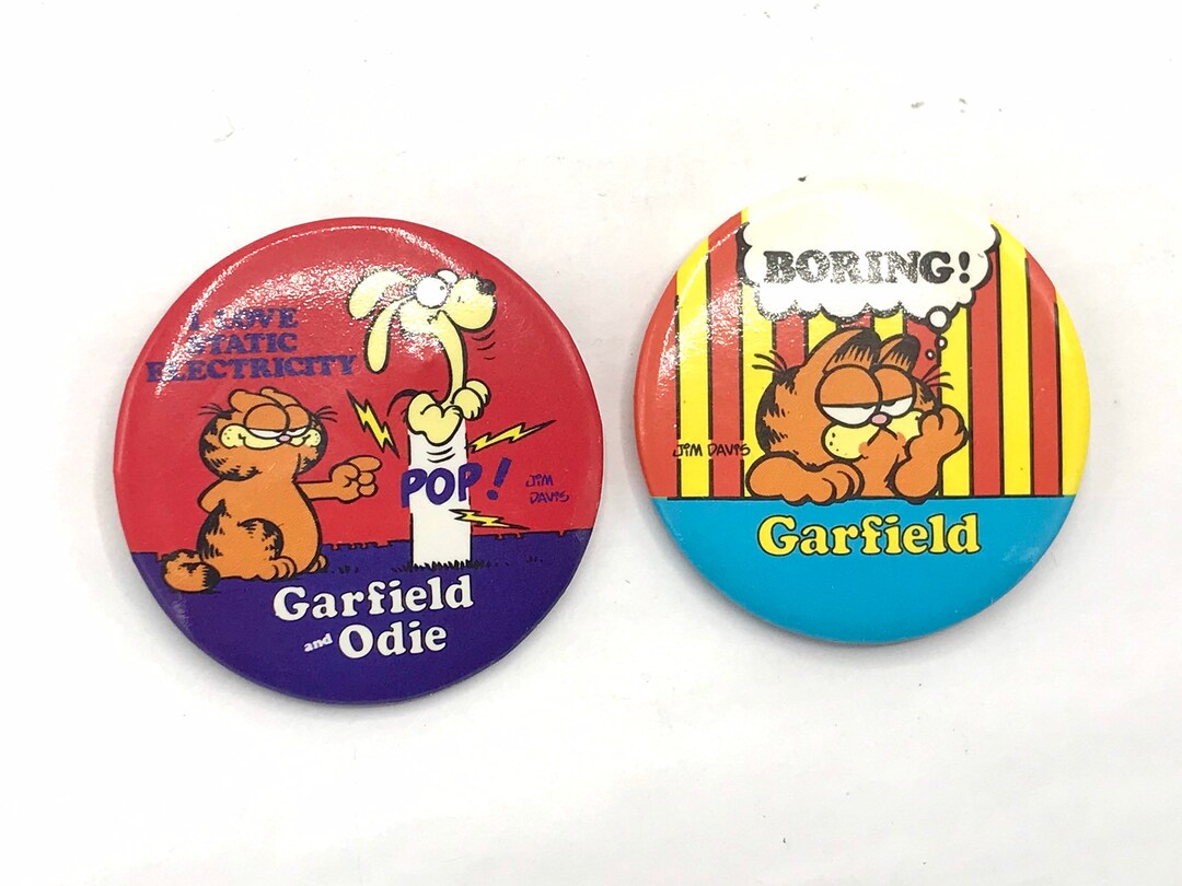 Vintage Garfield Pin. - Etsy