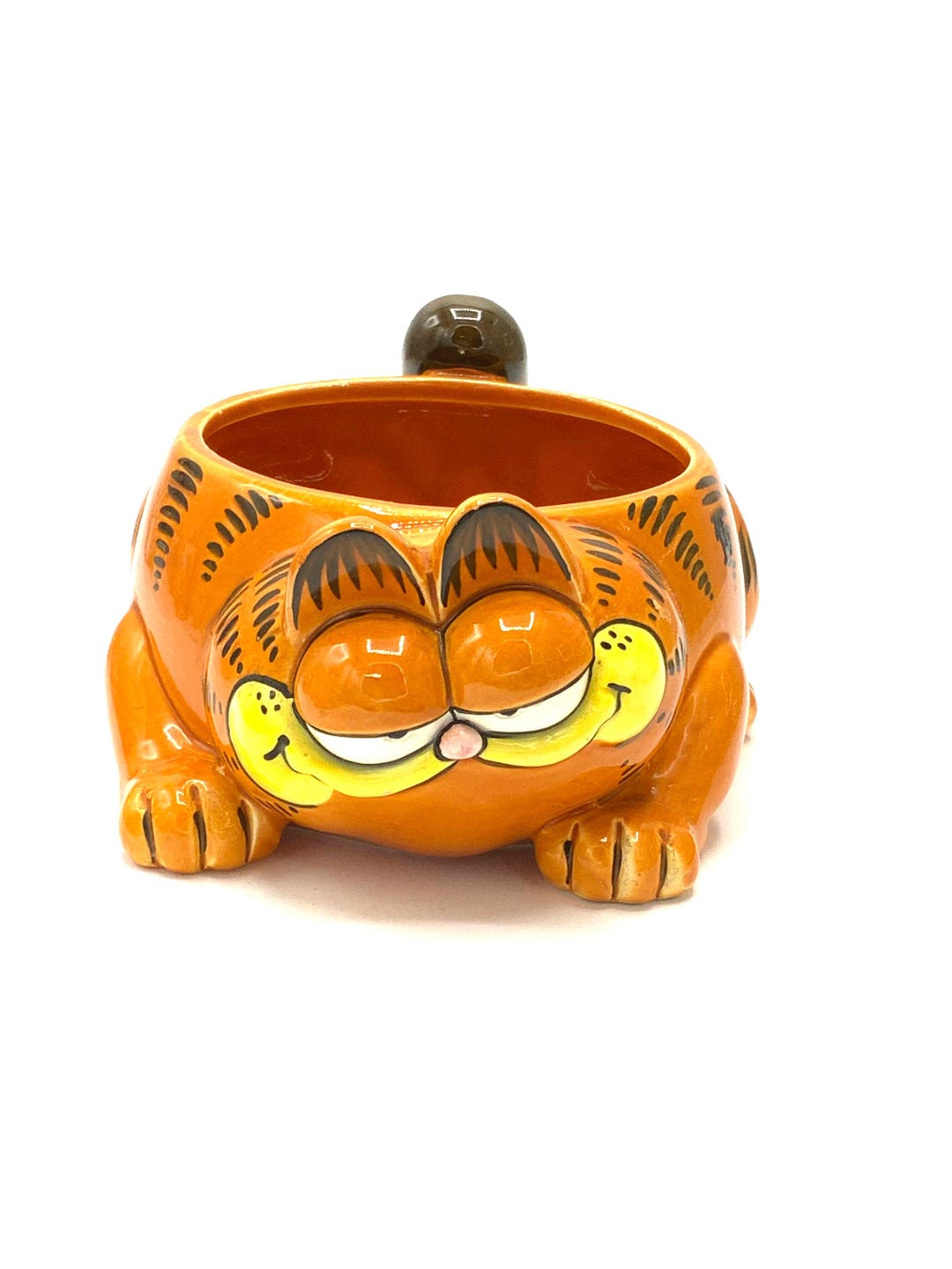 Gorgeous Collectible and Vintage Rare Garfield Flower Pot, Cat, Ceramic ...