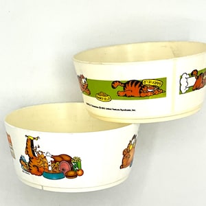 Gorgeous Collectible and Vintage Garfield Plastic Bowl, Cat Dish. - Etsy