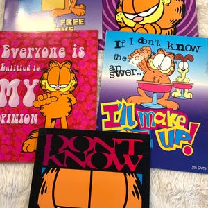 Gorgeous Collectible and Vintage Garfield Mead Folders, Cat School ...