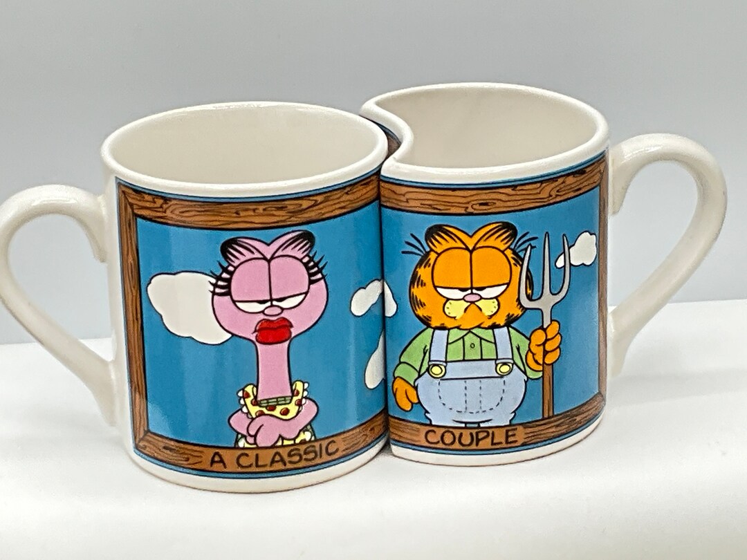 Gorgeous Collectible and Vintage Garfield and Odie Mugs Set of Two “you ...