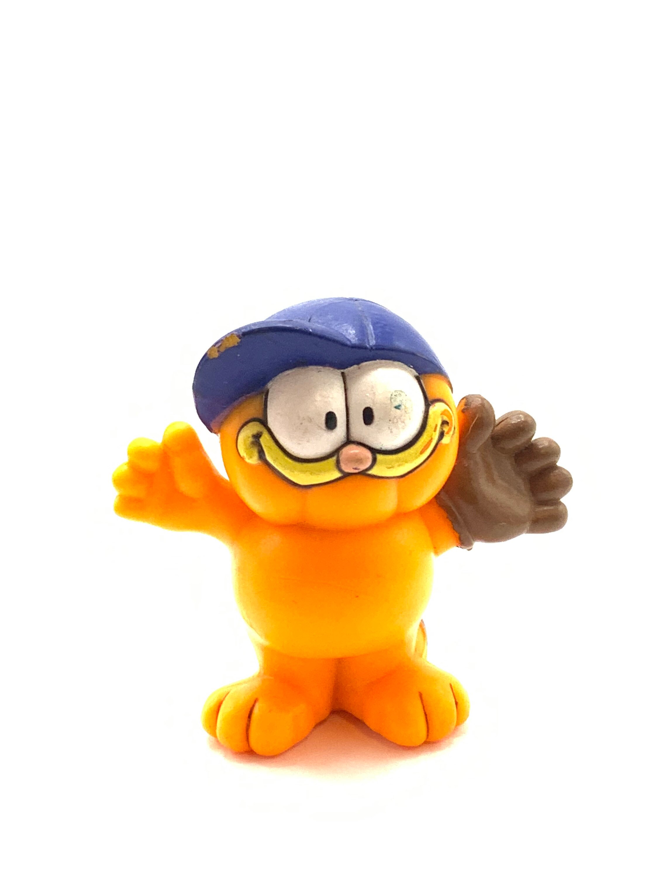 Vintage Garfield baseball player hat glove cat orange | Etsy